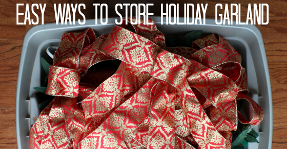 Easy Ways To Store Holiday Garland - Oh My Creative