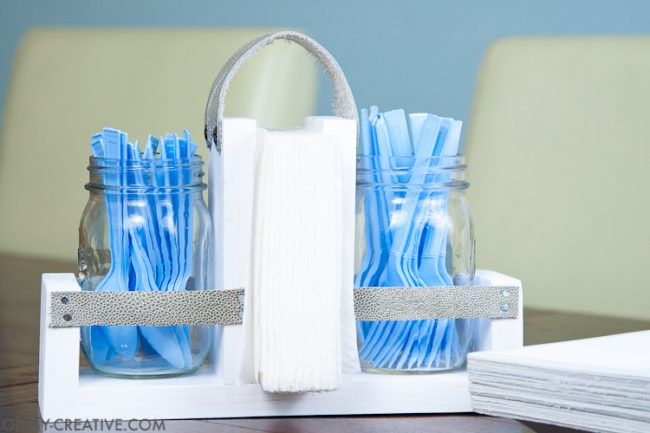 How To Make A DIY Silverware Holder - Oh My Creative