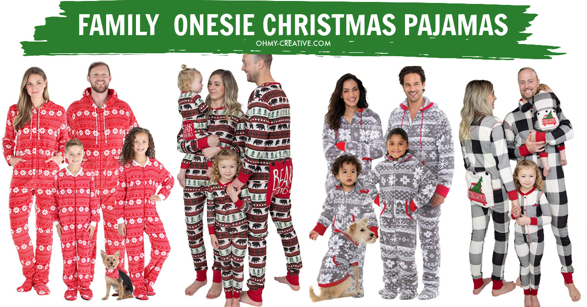 Cute Family Onesie Christmas Pajamas - Oh My Creative