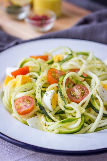 15 Easy Spiralized Zucchini Recipes (Zoodle Recipes) - Oh My Creative