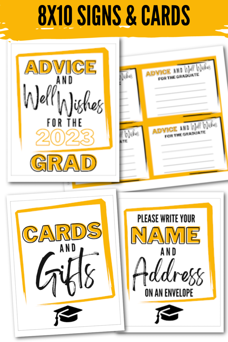 Printable Graduation Decorations - Easy Grad Party Decorations - Oh My ...