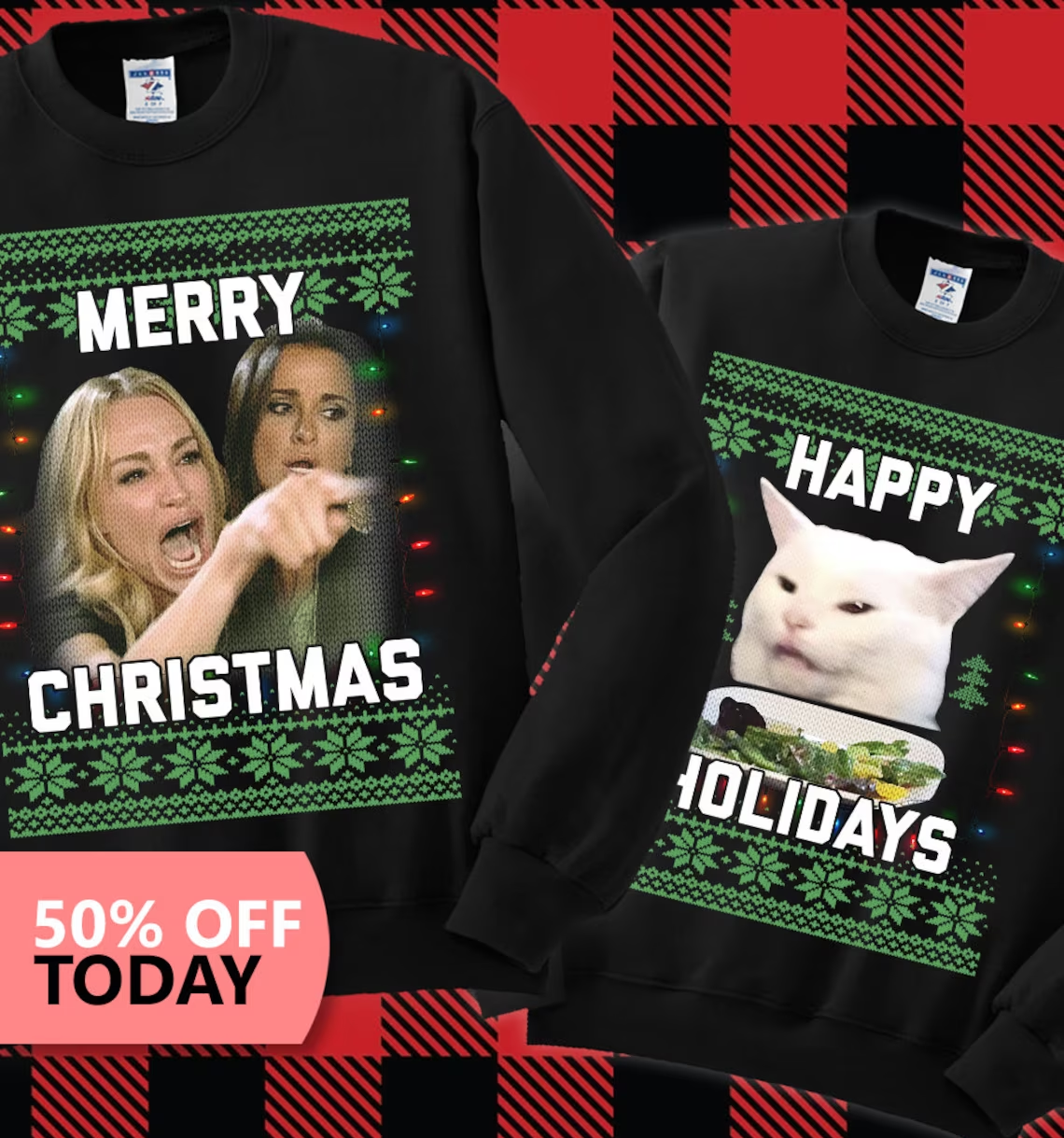 Matching Ugly Christmas Sweaters - Oh My Creative