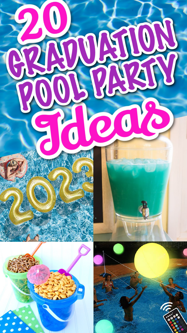20 Graduation Pool Party Ideas - Oh My Creative