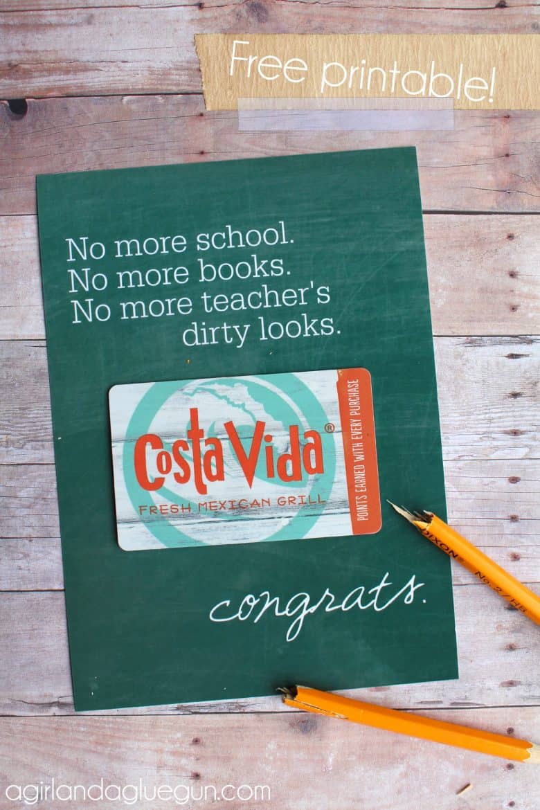 20 Printable Graduation Cards - Oh My Creative