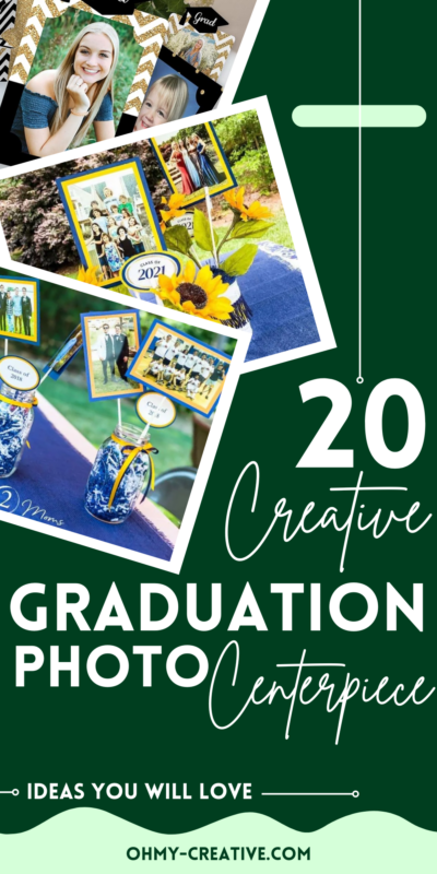 20 Graduation Photo Centerpiece Ideas - Oh My Creative