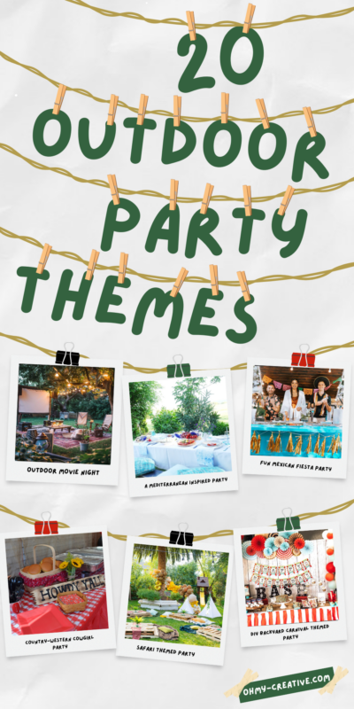 20 Outdoor Party Themes For All Your Celebrations - Oh My Creative