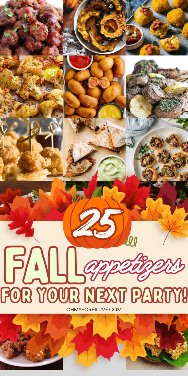 25 Fall Party Appetizer Ideas - Oh My Creative