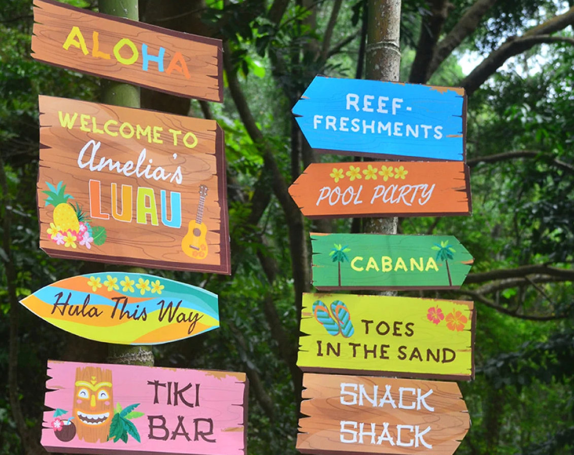 Luau Party Decorations to Make Your Party Stand Out! - Oh My Creative