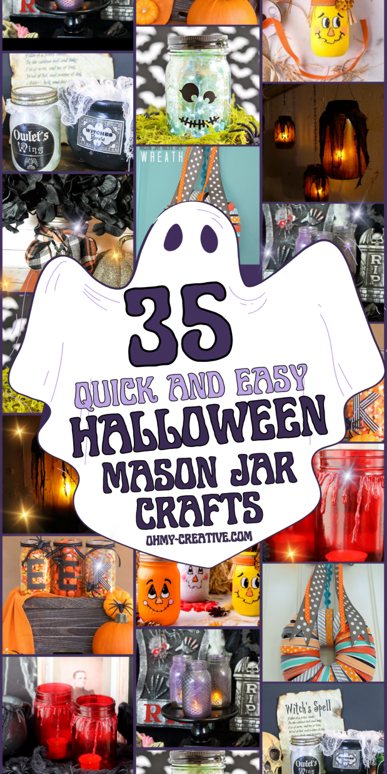 35 Quick and Easy Halloween Mason Jar Crafts - Oh My Creative
