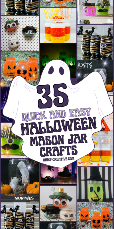 35 Quick and Easy Halloween Mason Jar Crafts - Oh My Creative