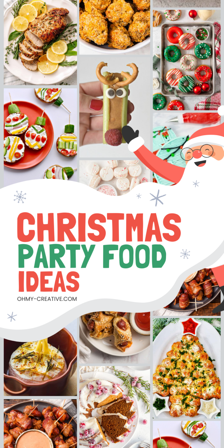 Christmas Party Food Ideas for a Tastier Holiday Menu! - Oh My Creative