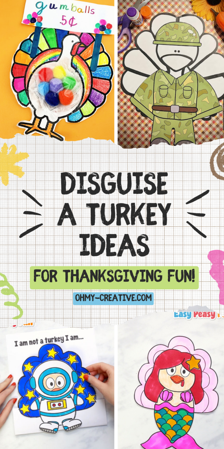 Disguise a Turkey Ideas for Thanksgiving Fun! - Oh My Creative