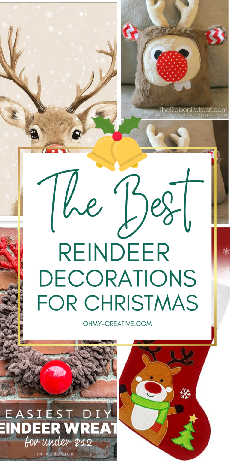 The Best Reindeer Decorations for Christmas - Oh My Creative