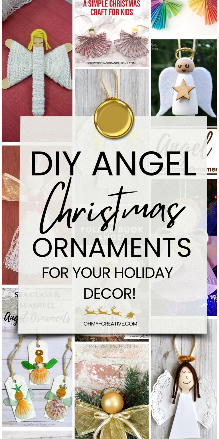 40 DIY Angel Christmas Ornaments for Your Holiday Decor! - Oh My Creative