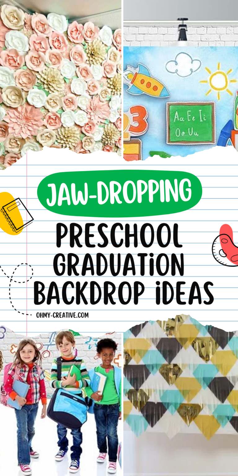 15 Cool Preschool Graduation Backdrop Ideas - Oh My Creative