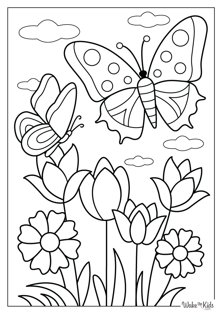 25 Spring Printable Coloring Pages - Oh My Creative