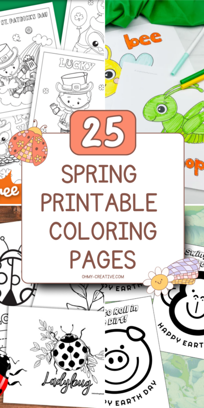 25 Spring Printable Coloring Pages - Oh My Creative