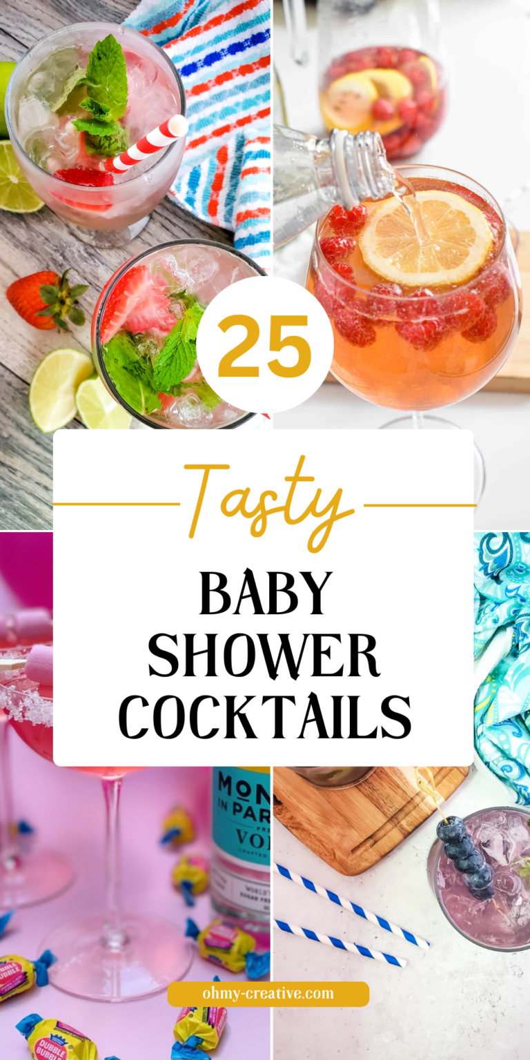 25 Tasty Baby Shower Cocktails - Oh My Creative