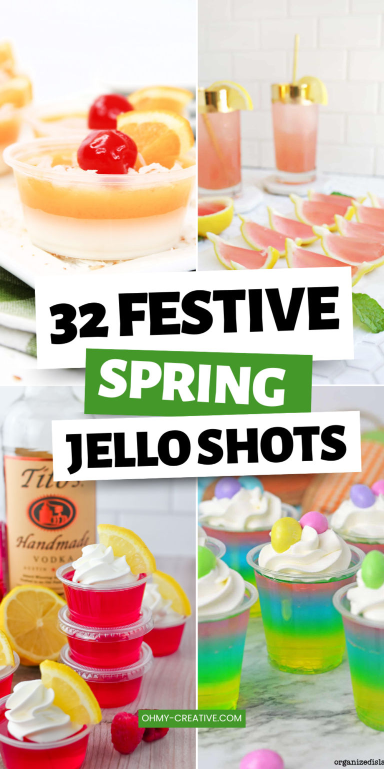 32 Festive Spring Jello Shots - Oh My Creative