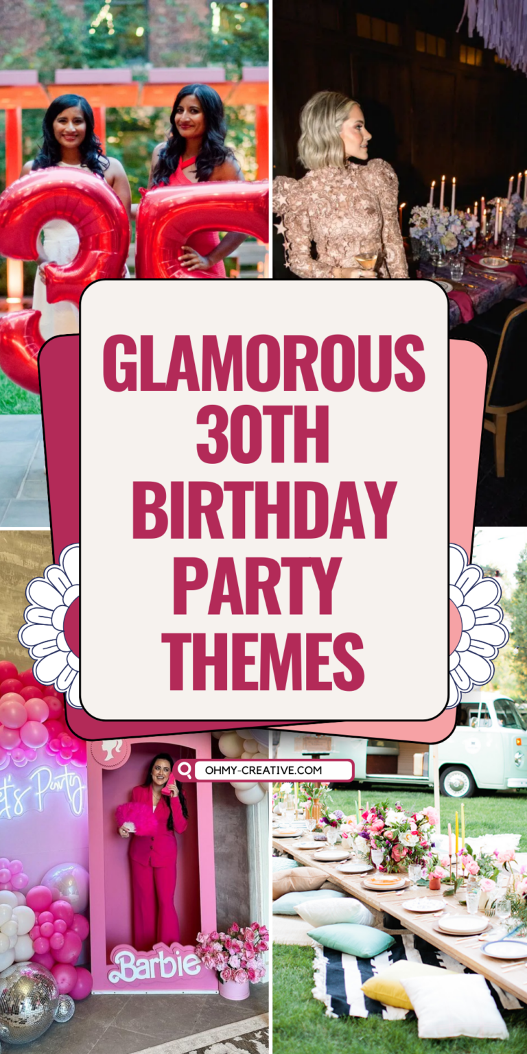 Glamorous 30th Birthday Party Themes - Oh My Creative