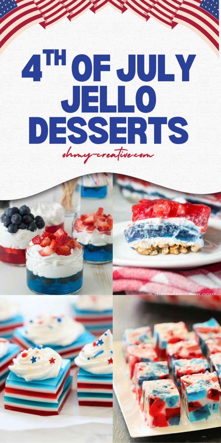 4th of July Jello Desserts - Oh My Creative
