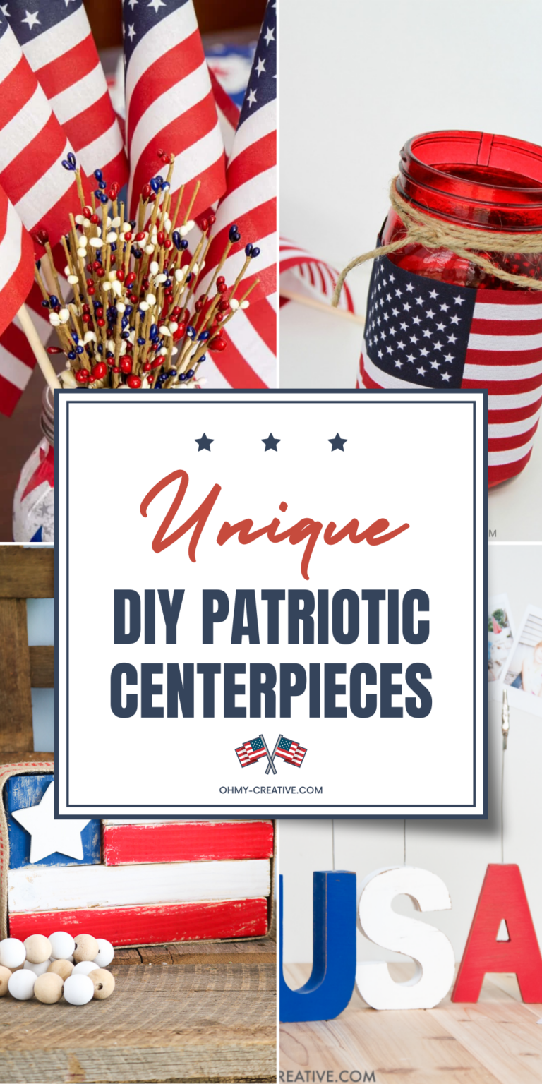 Unique DIY Patriotic Centerpieces - Oh My Creative