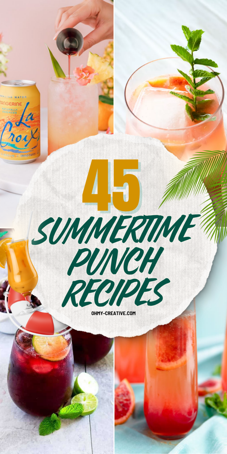 45 Summertime Punch Recipes - Oh My Creative