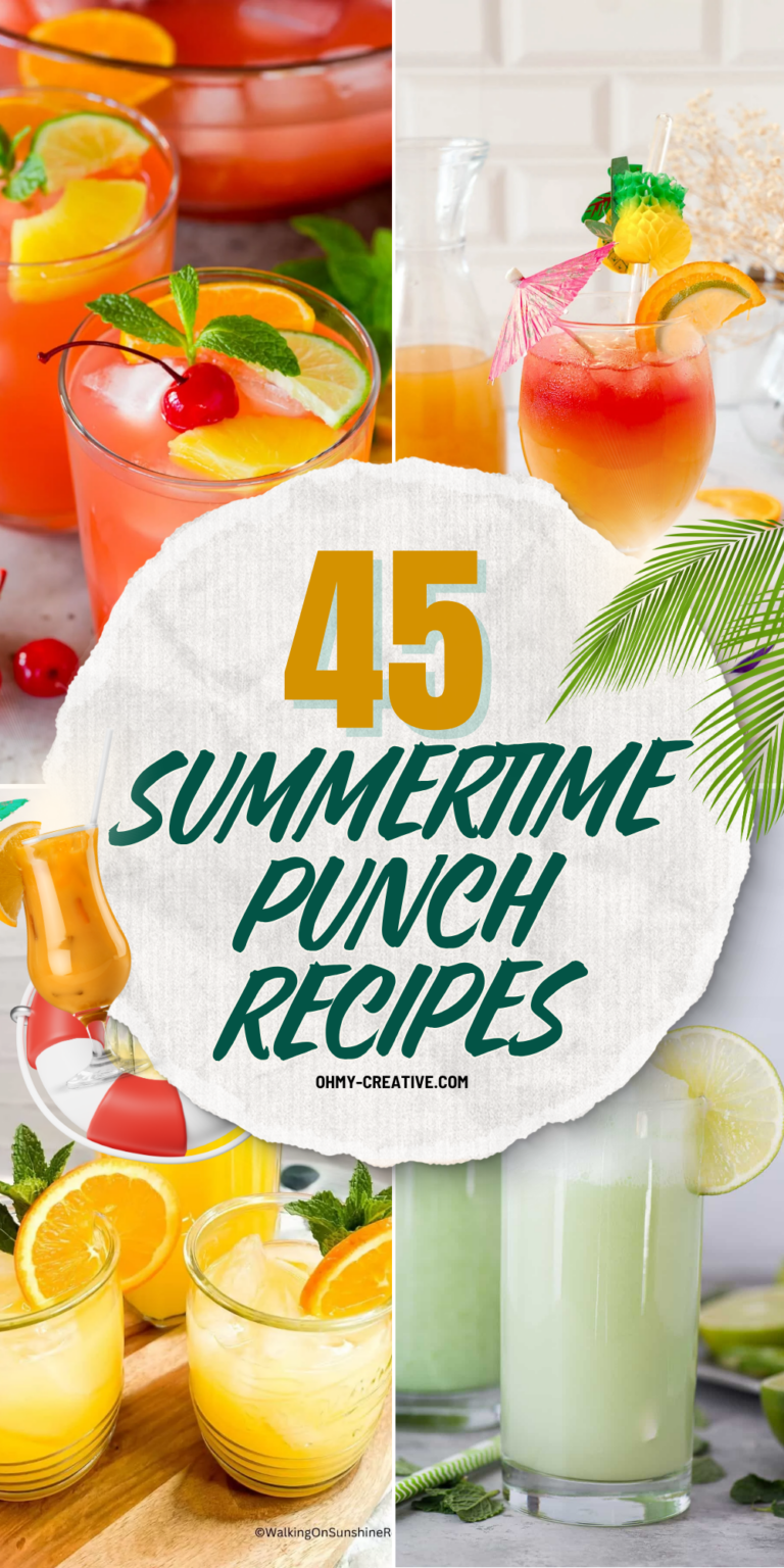 45 Summertime Punch Recipes - Oh My Creative