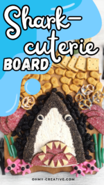 Shark-cuterie Board With Shark Cheese Ball - Oh My Creative