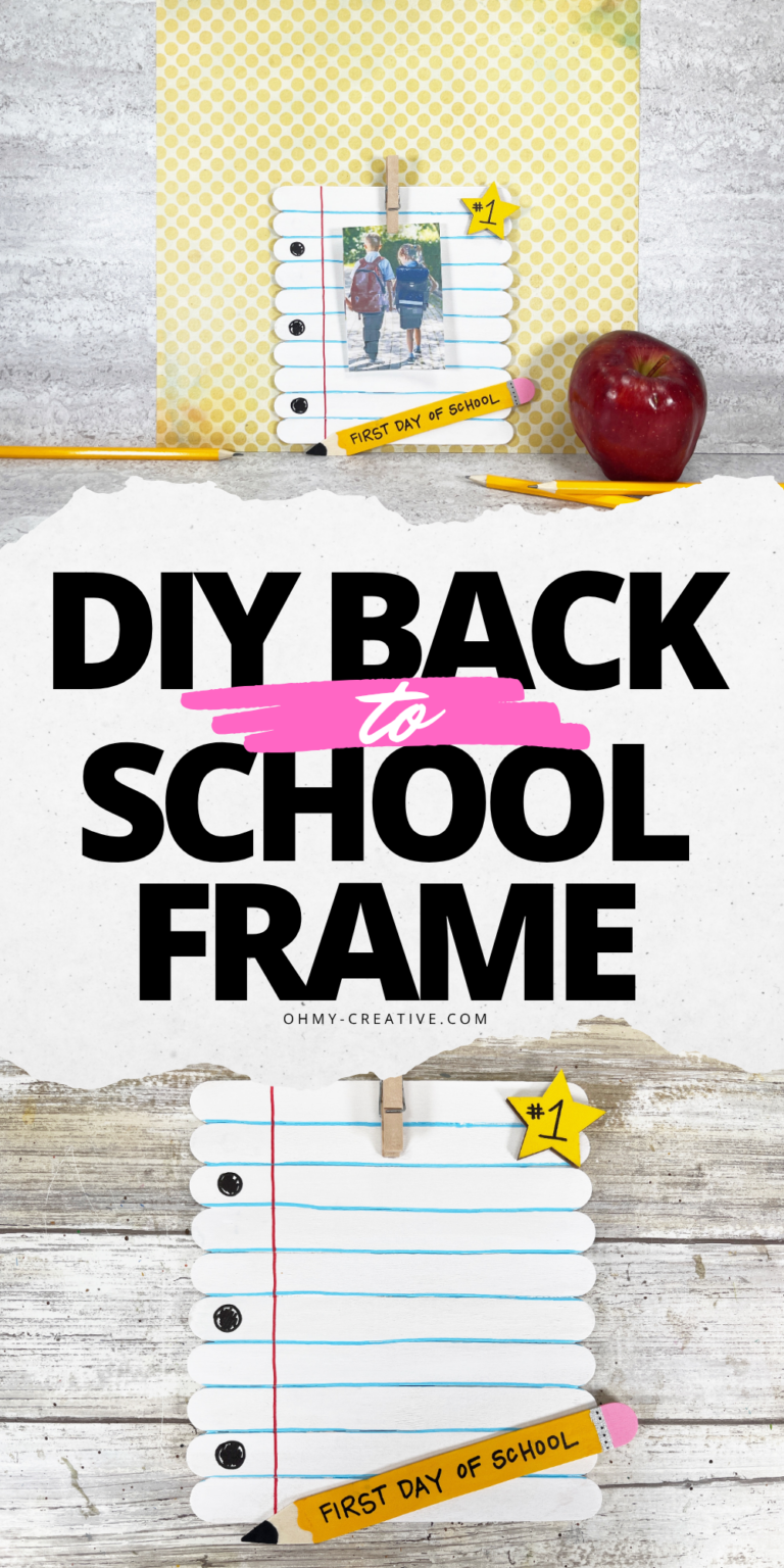 DIY Back to School Frame - Oh My Creative