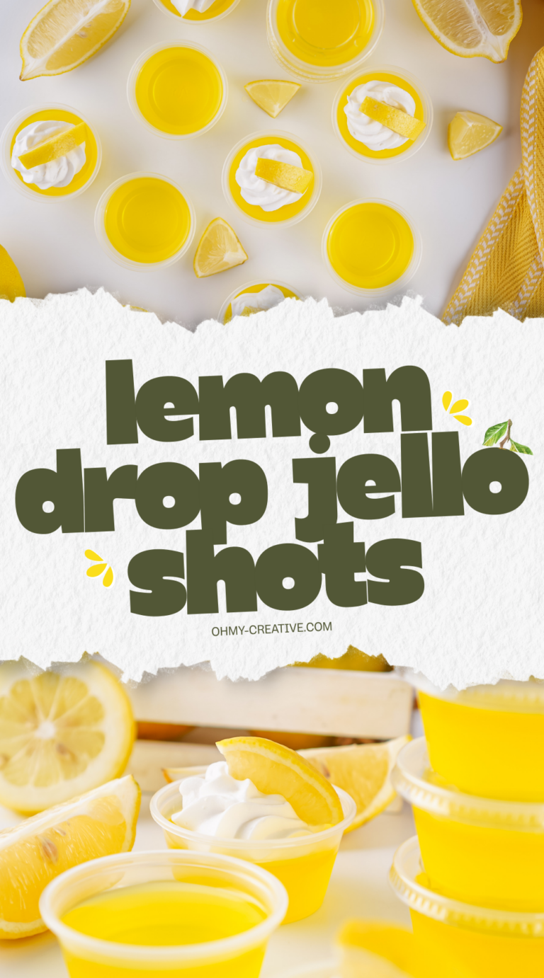 Lemon Drop Jello Shots - Oh My Creative